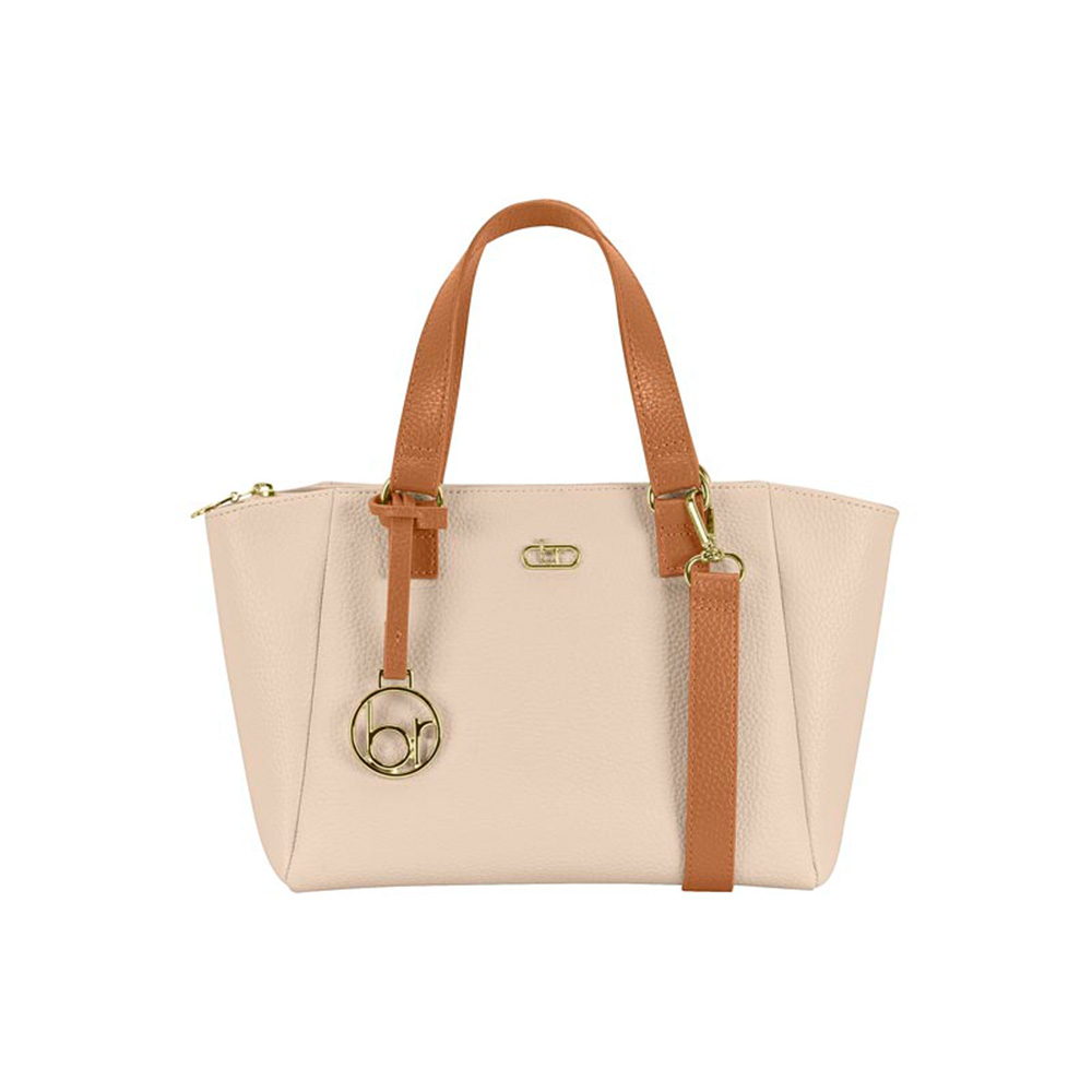 Cartera Beira Rio 80041-2 crema-camel - Lily Store
